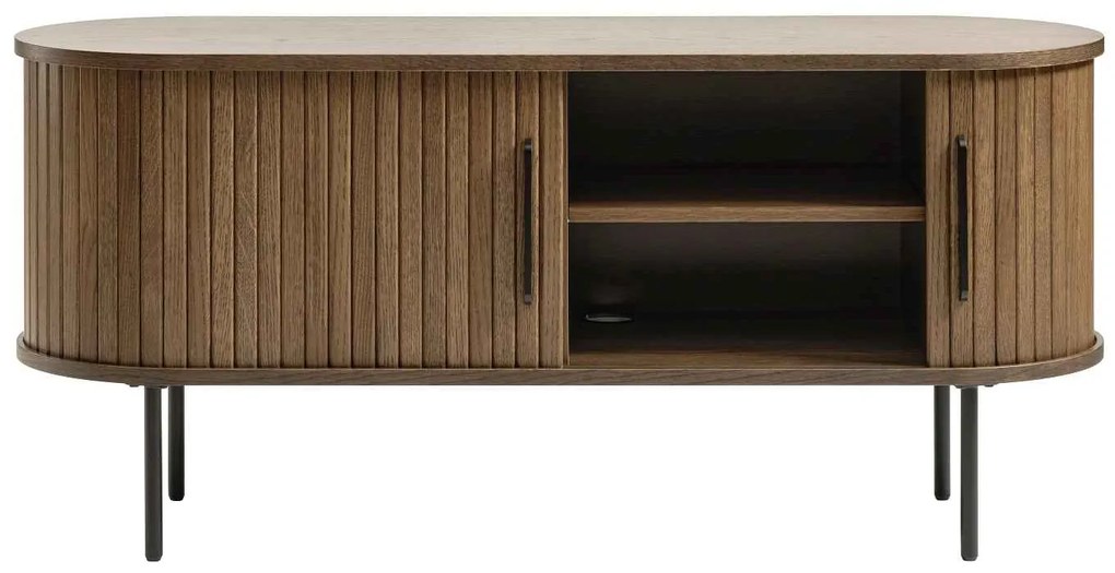Designový TV stolek Vasiliy 120 cm kouřový dub