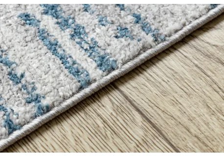 Moderní koberec BELLE BR22A béžový / modrý střapce velikost 120x170 cm | krásné koberce cz