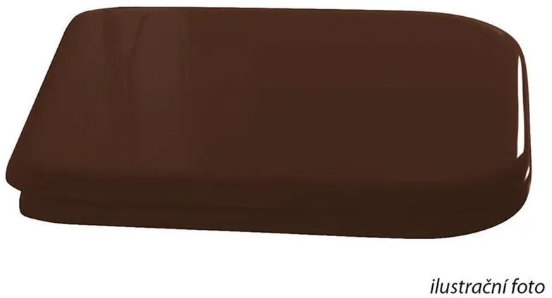 WALDORF WC sedátko Soft Close, dřevo masiv, ořech/bronz (418640) Kerasan