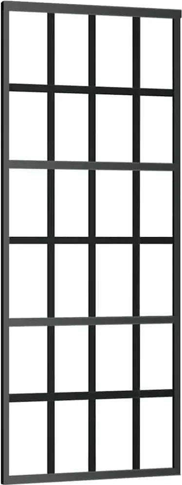 Posuvné dveře se sadou kování černé 76x205 cm ESG Glass 3375793
