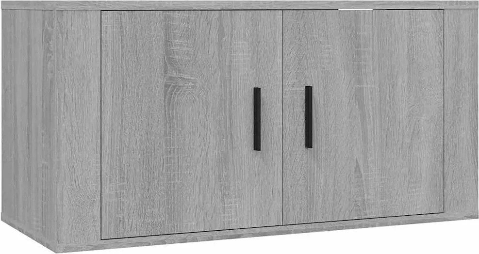 Nástěnné TV skříňky 3 ks šedé sonoma 80 x 34,5 x 40 cm 3188364