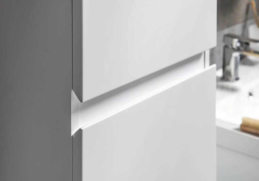 Aqualine Aqualine, ALTAIR vysoká skříňka s košem 40x184x31cm, bílá, AI185L