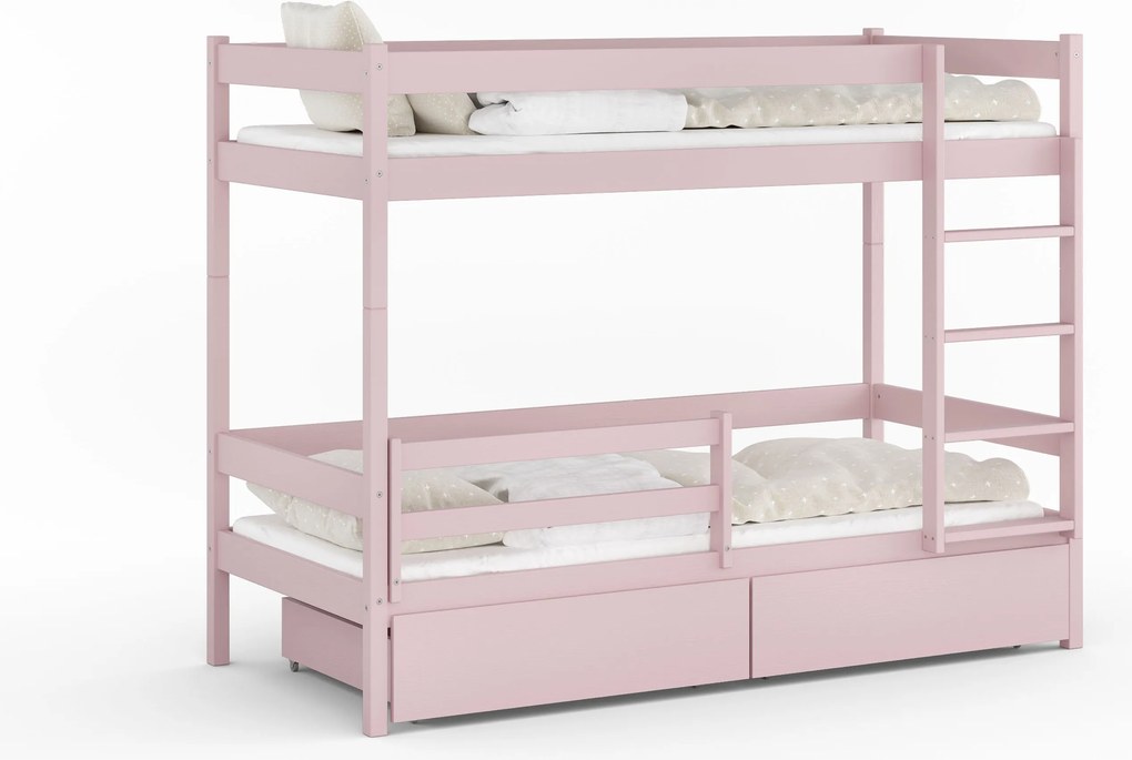 Rkids | Patrová postel Mino 80x160 Růžová