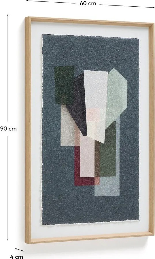 Tištěný obraz s rámem/na plátně 60x90 cm Veluni – Kave Home