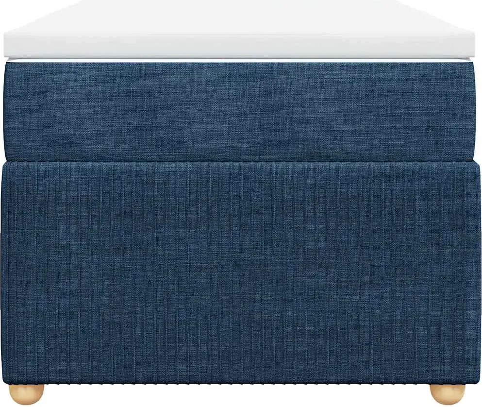 Box spring postel s matrací modrá 90x190 cm textil 3285538