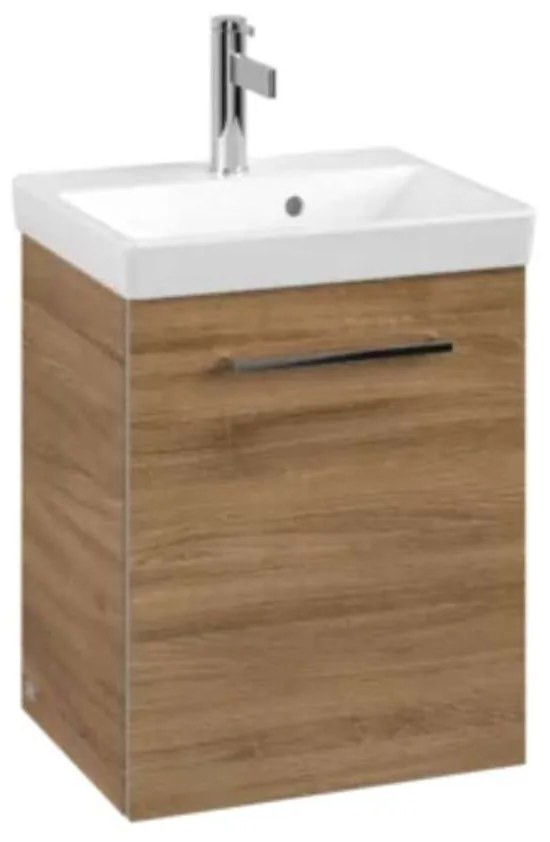 Villeroy & Boch Avento - Umyvadlová skříňka, 43x51x35 cm, 1 dvířka, Oak Kansas A88701RH
