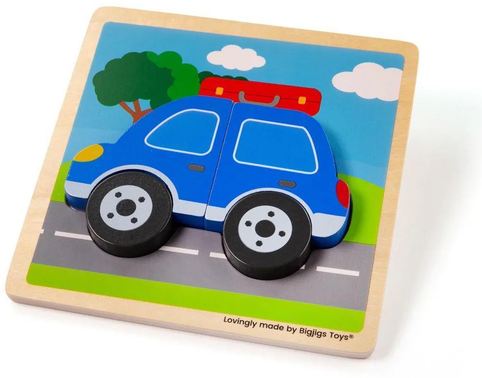 Bigjigs Toys Vkládací puzzle Auto