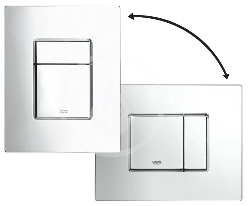 Grohe - Set předstěnové instalace, klozetu a sedátka Euro Ceramic Compact, softclose, Triple Vortex, tlačítko Even, chrom