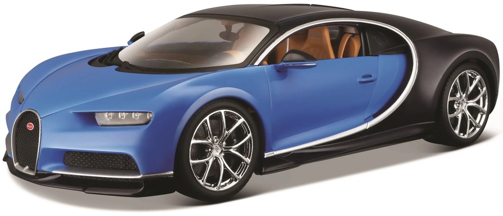 Bburago 1:18 plus bugatti chiron modrá