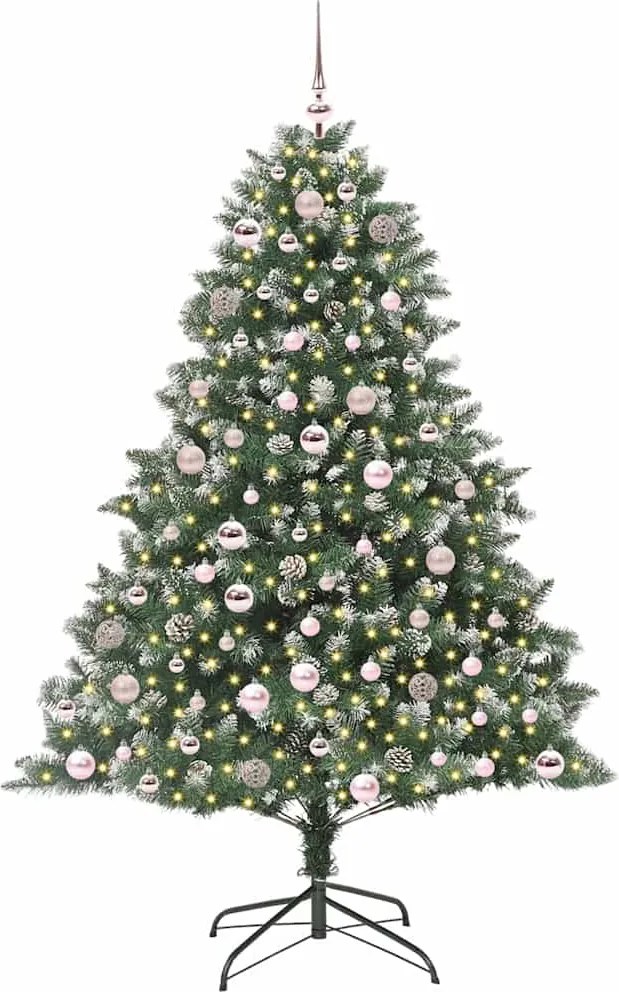 Umělý vánoční stromeček Zelená 180 cm PVC, plast a ocel 3395235