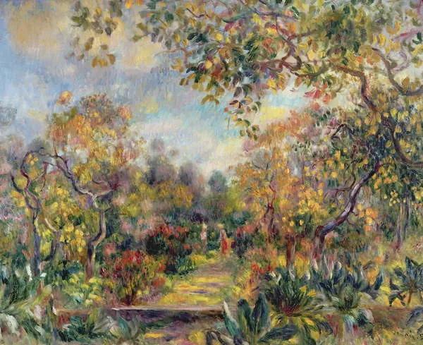Pierre Auguste Renoir - Obrazová reprodukce Landscape at Beaulieu, c.1893, (40 x 35 cm)