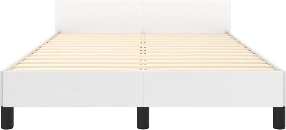Rám postele bez matrace bílý 120x190 cm umělá kůže 3270555
