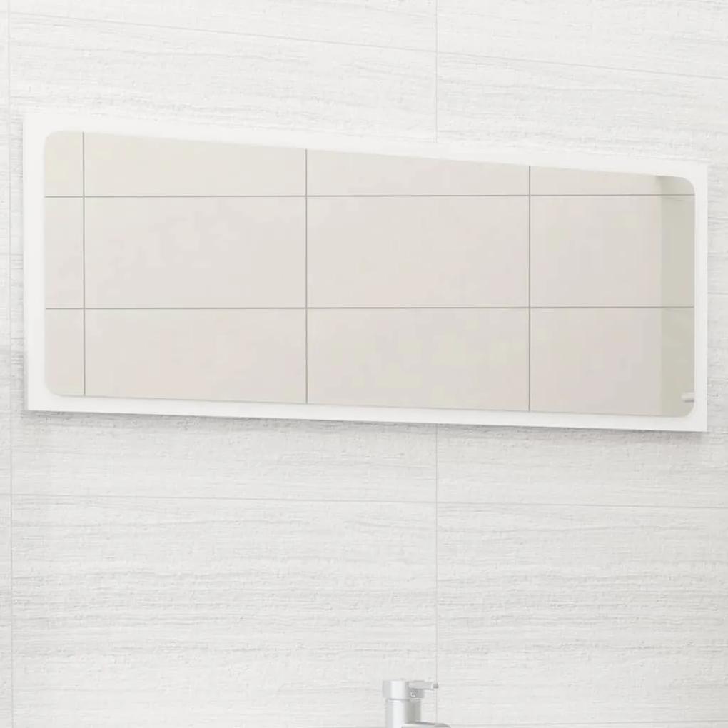 804622 vidaXL Koupelnové zrcadlo bílé 90 x 1,5 x 37 cm dřevotříska