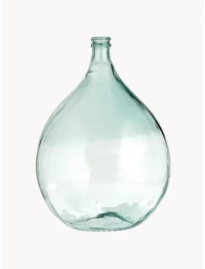 Podlahová váza z recyklovaného skla Drop, H 56 cm