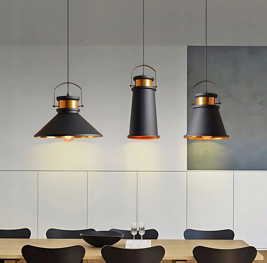 Toolight Toolight, Stropní svítidlo ASTI-A Black/Gold, černá - zlatá, OSW-00178