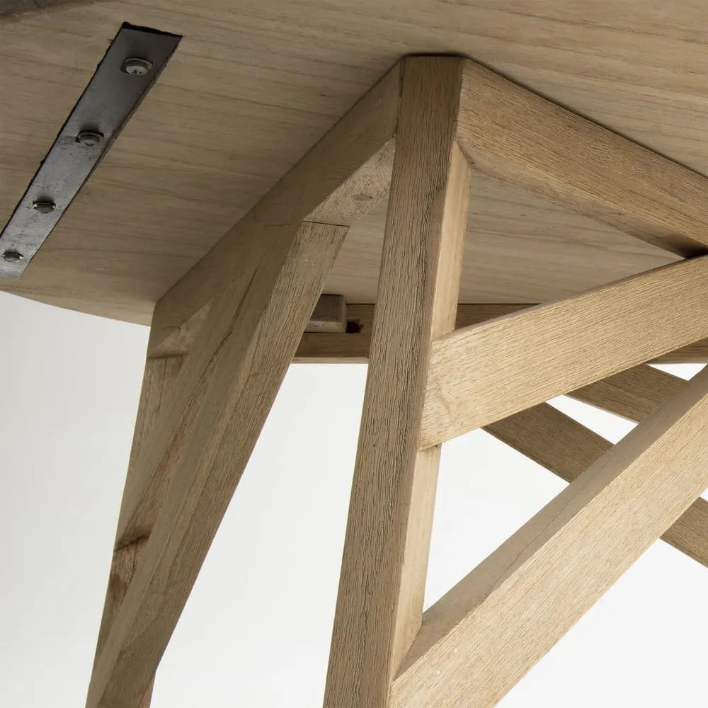 Konferenční stolek ze dřeva mindi Kave Home Thais, ø 80 cm