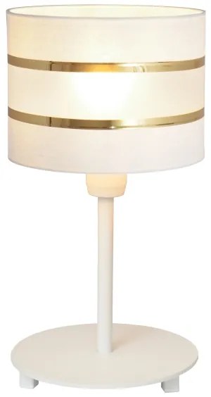 Stolní lampa HELEN 1xE27/15W/230V bílá/zlatá