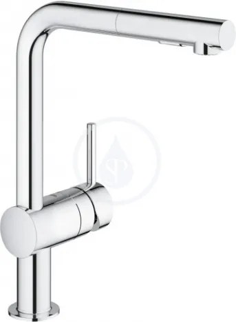 Grohe Minta - Dřezová baterie s výsuvnou sprškou, chrom, 30274000