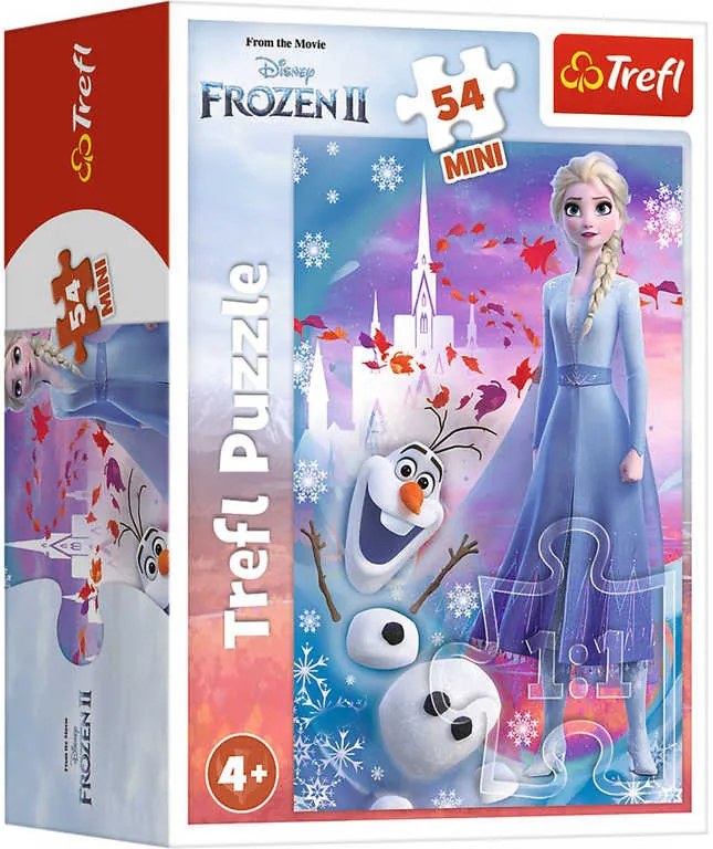 TREFL PUZZLE Frozen 2 (Ledové Království) mini 20x13cm 54 dílků 4 druhy tr54173
