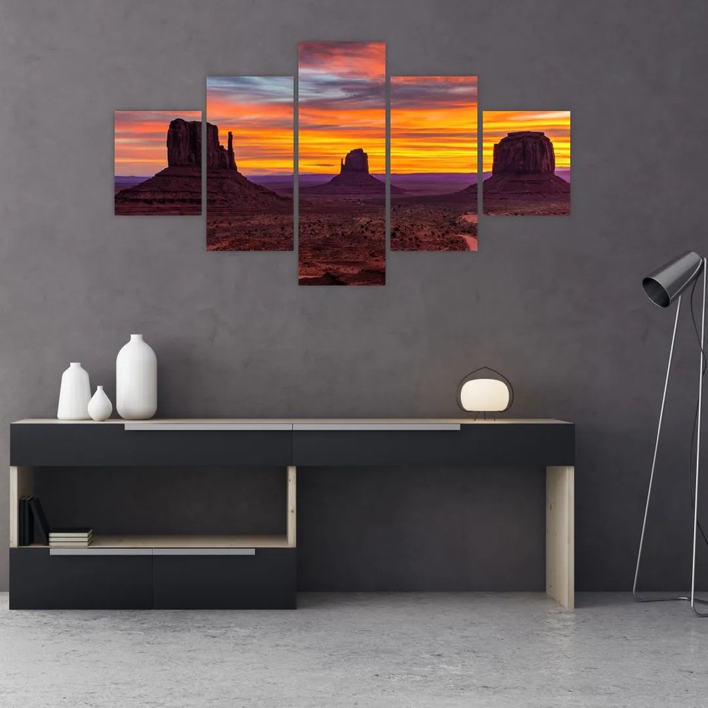 Obraz - Monument Valley v Arizoně (125x70 cm)