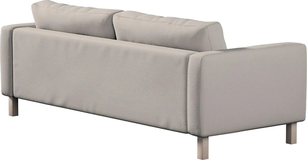 Potah na pohovku IKEA Karlstad 3-místná, nerozkládací, krátký barva béžová látka pletený vzor