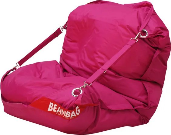 BeanBag Sedací pytel 189x140 comfort s popruhy pink