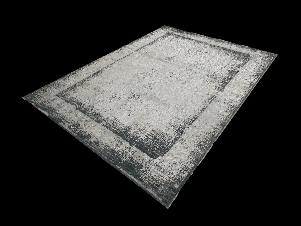 BE Koberec Deluxe 9090 GREY - šedý obdélníkový Rozměr: 60x100 cm