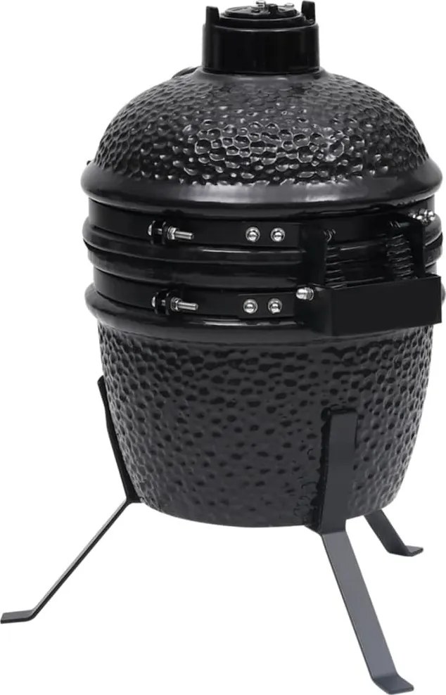 vidaXL Zahradní gril a udírna 2 v 1 Kamado keramický 56 cm [316093] Barva: Červená