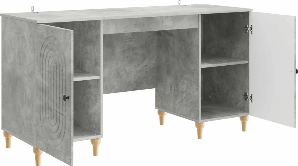 Stůl Betonově šedá 142,5 x 50 x 75 cm Kompozitní dřevo 3414579