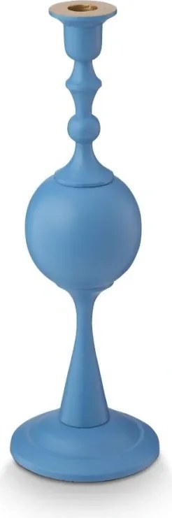 Pip Studio kovový svícen střední, světle modrý (Kovový svícen 24 cm)