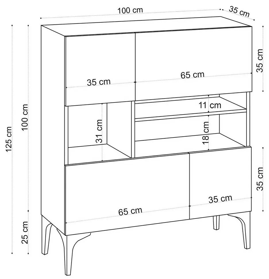 Skříň Krista Sapphire Oak