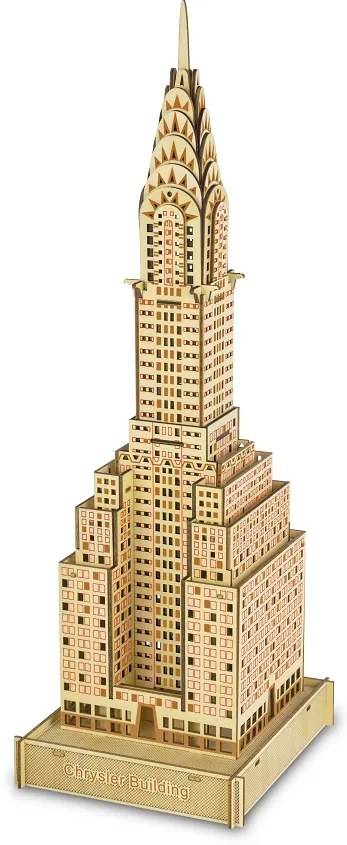 Woodcraft construction kit Woodcraft Dřevěné 3D puzzle Chrysler Building