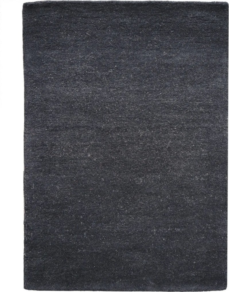 Asra, Ručně tkaný kusový koberec Asra loom černá, 120x170, černá, ložnice