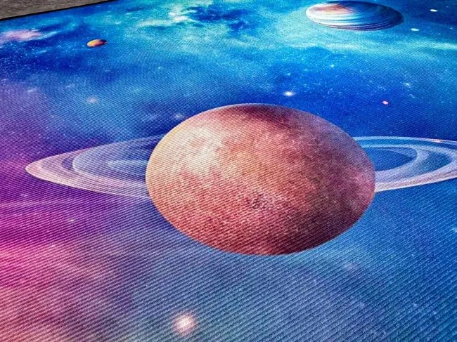 Protiskluzový herní koberec Galaxie