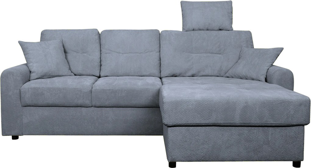 XXXLutz ROHOVÁ SEDAČKA, textil, modrošedá Carryhome - Sedací soupravy - 002703009905