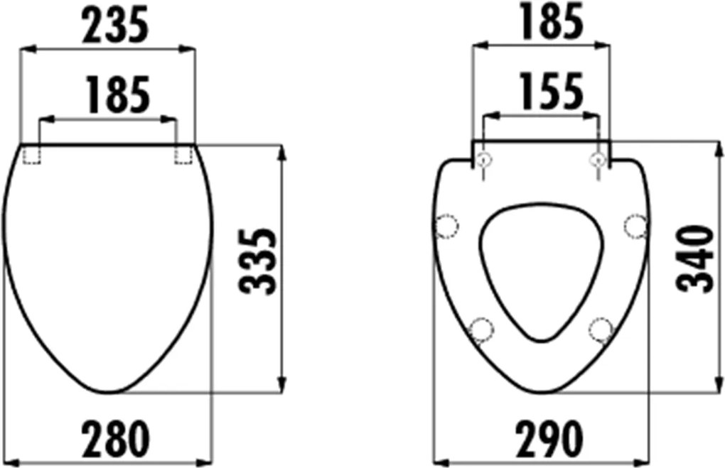 Canakcilar Ceramic Creavit Kid wc sedátko bílá KC0802.01.0