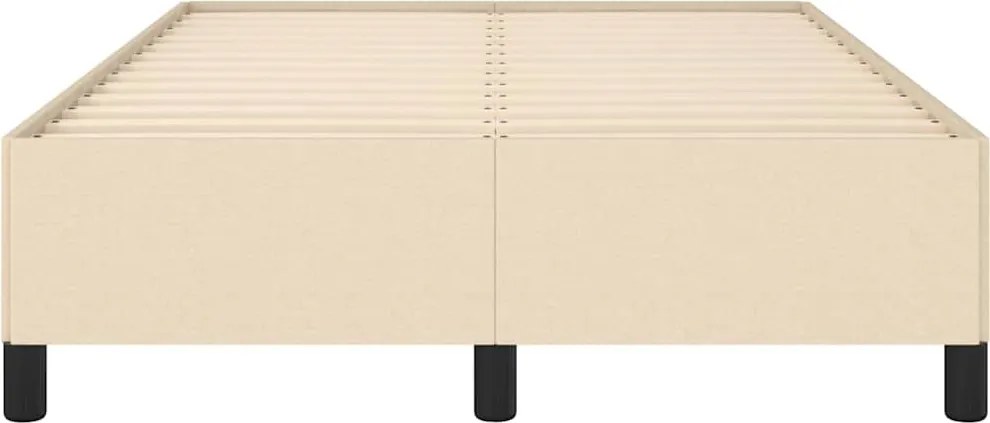 Rám postele bez matrací krémově 120x190 cm textil 3269636