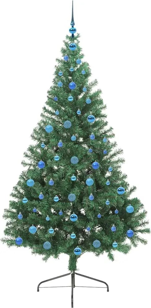 Umělý osvětlený vánoční stromeček Zelená 210 cm PVC 3397031