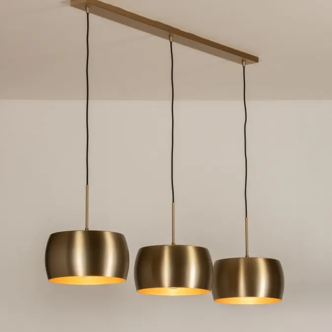Závěsné designové svítidlo nad stůl Kitee III Gold