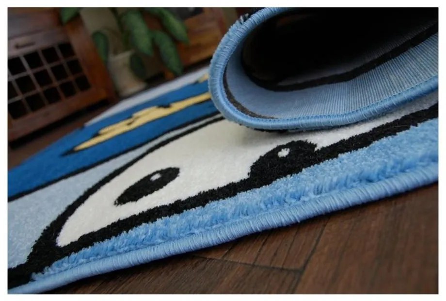 Dětský kusový koberec Opičák modrý 140x190cm