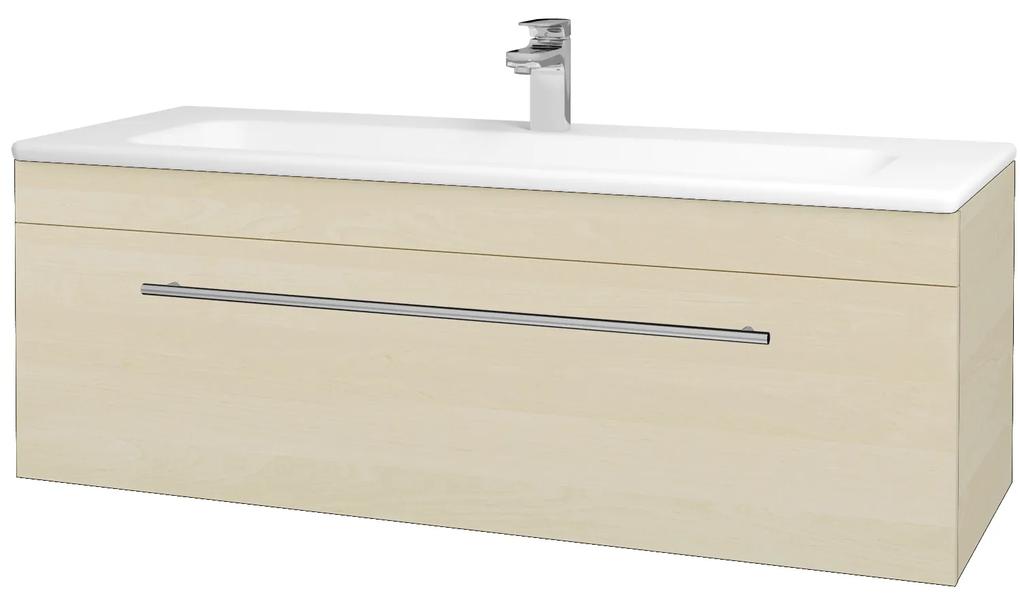 Dřevojas Koupelnová skříň ASTON SZZ 120 Varianta: N01 Bílá lesk / Úchytka T05 / D05 Oregon