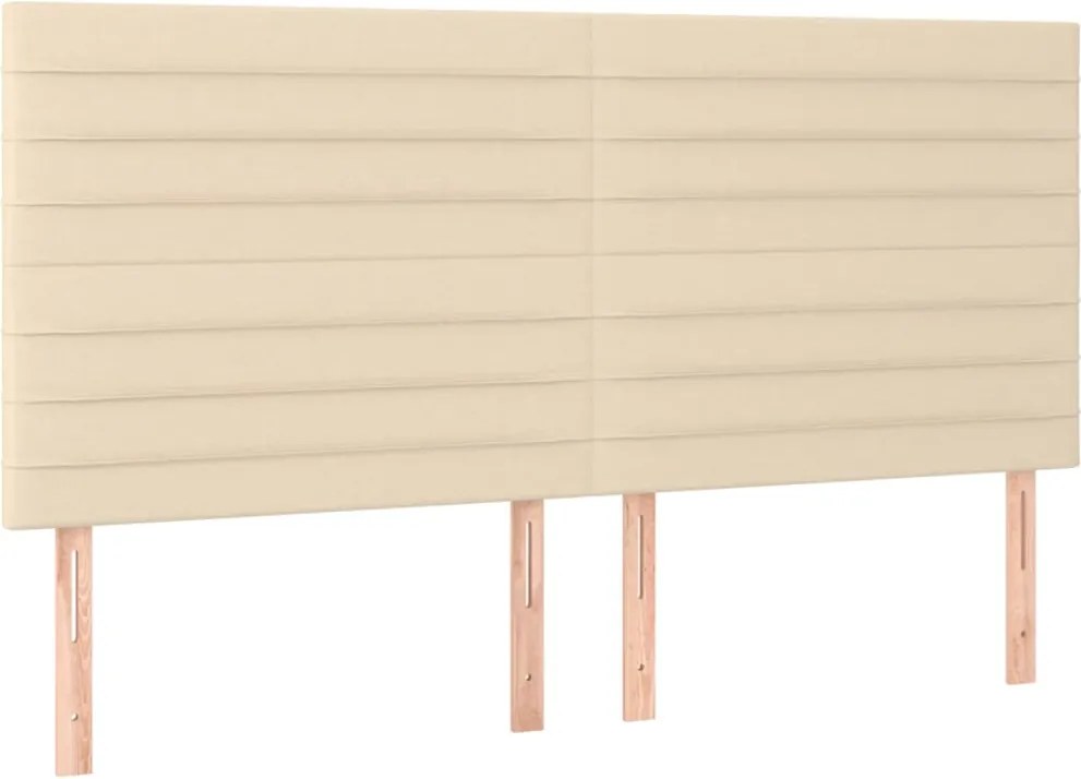 Box spring postel s matrací krémová 160x200 cm textil 3136690