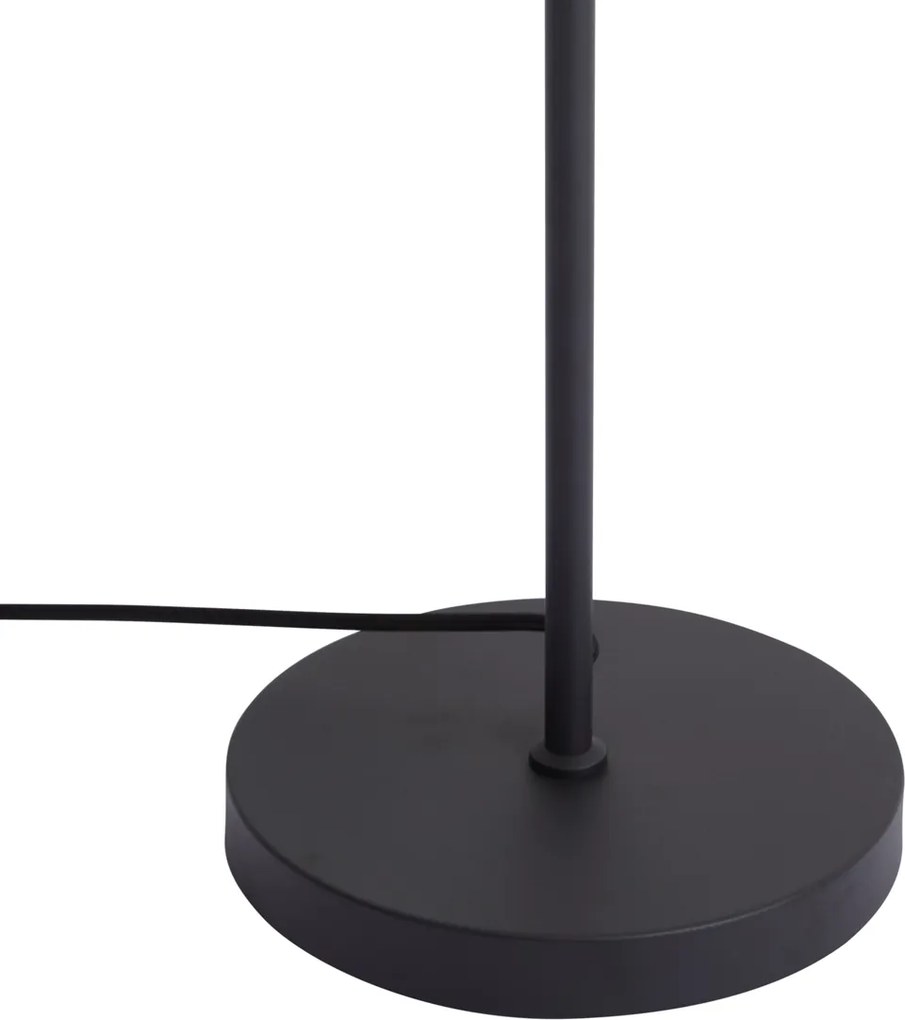 Moderní stojací lampa černá 3-světelná - Jeana