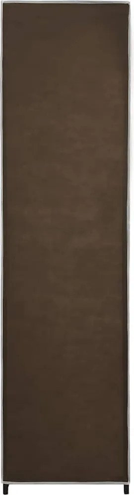 Šatní skříň se 4 přihrádkami hnědá 175 x 45 x 170 cm 282446
