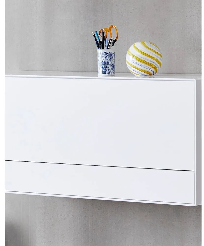 Bílá skříňka z biurkiem/závěsná 91x46x32,5 cm Edge by Hammel – Hammel Furniture