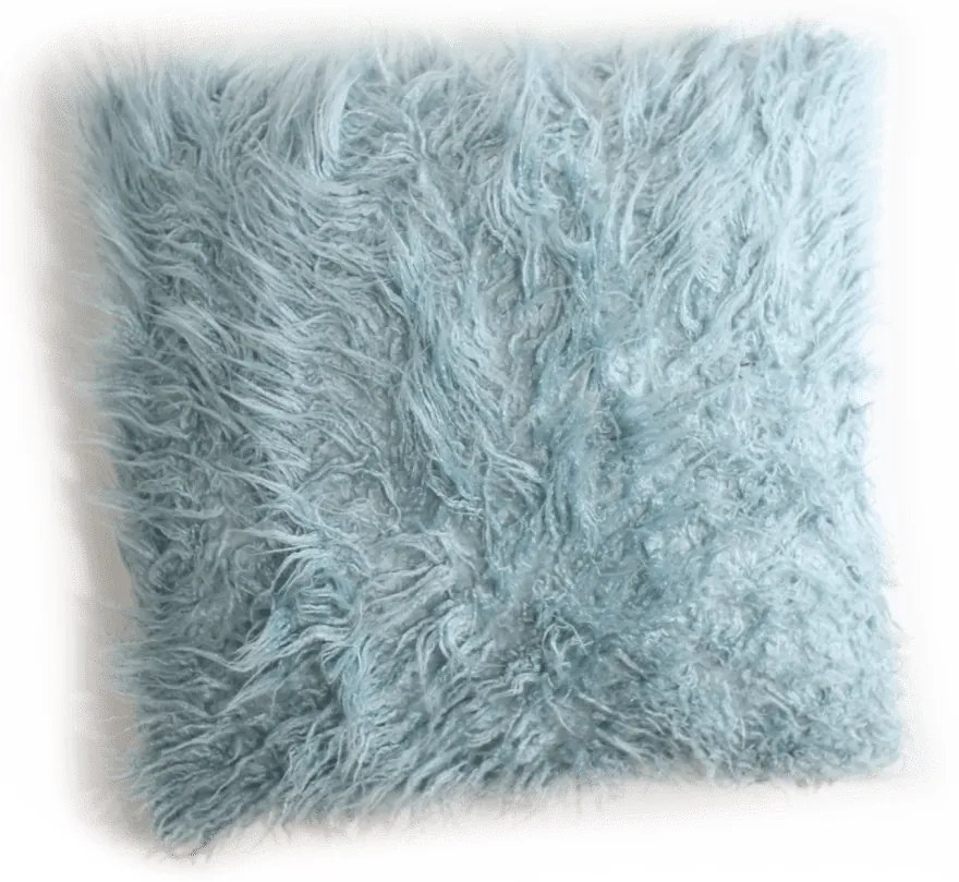 Dekorativní polštář Fluffy mořská modrá 45x45cm