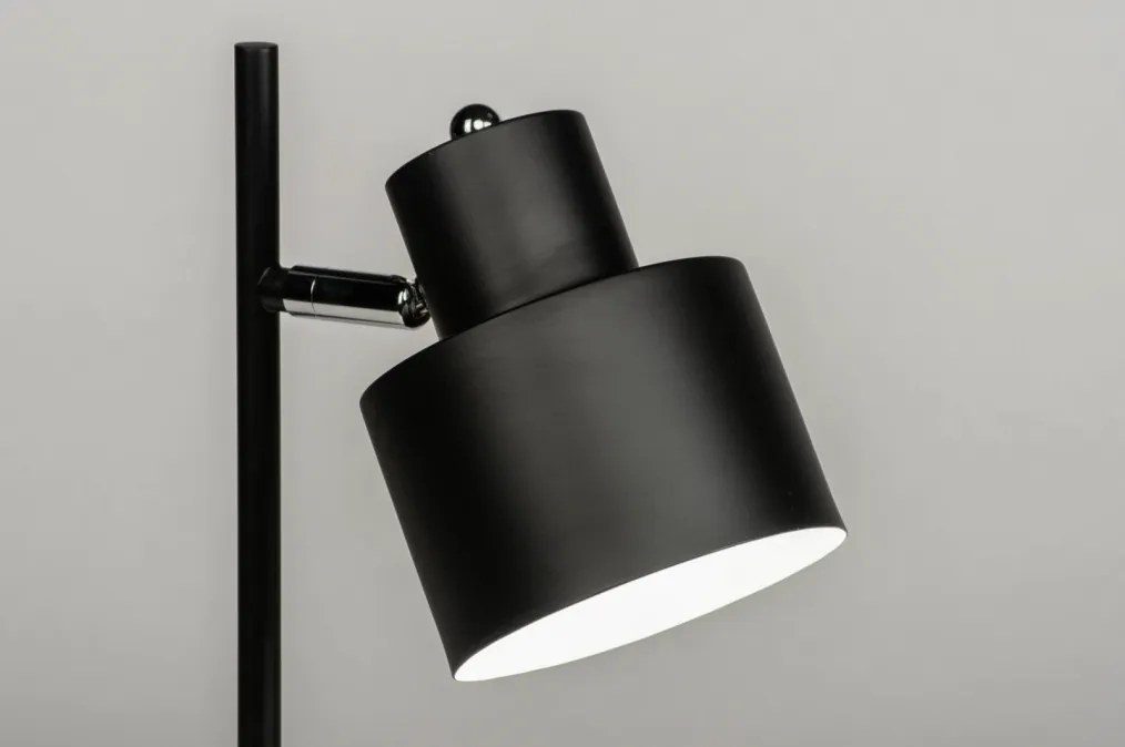 Stolní designová černá lampa Belava