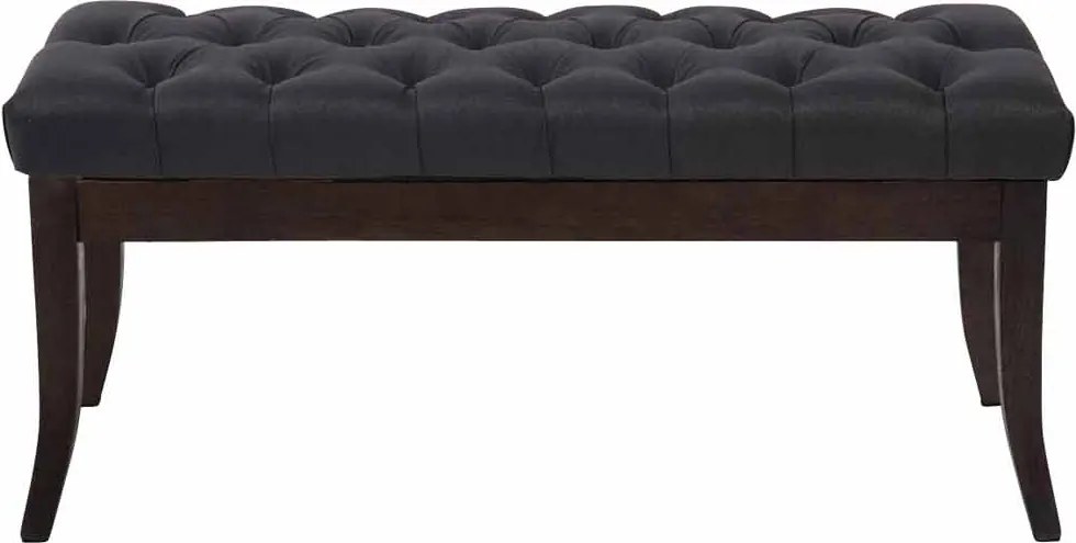 Lavice Ramses látka antik-dunkel 100 cm – černá