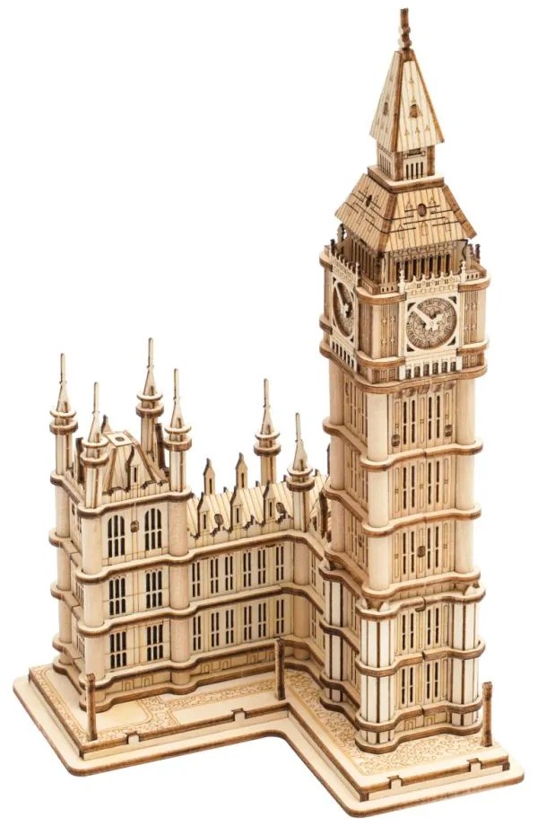ROBOTIME Rolife Svítící 3D dřevěné puzzle Big Ben 220 ks