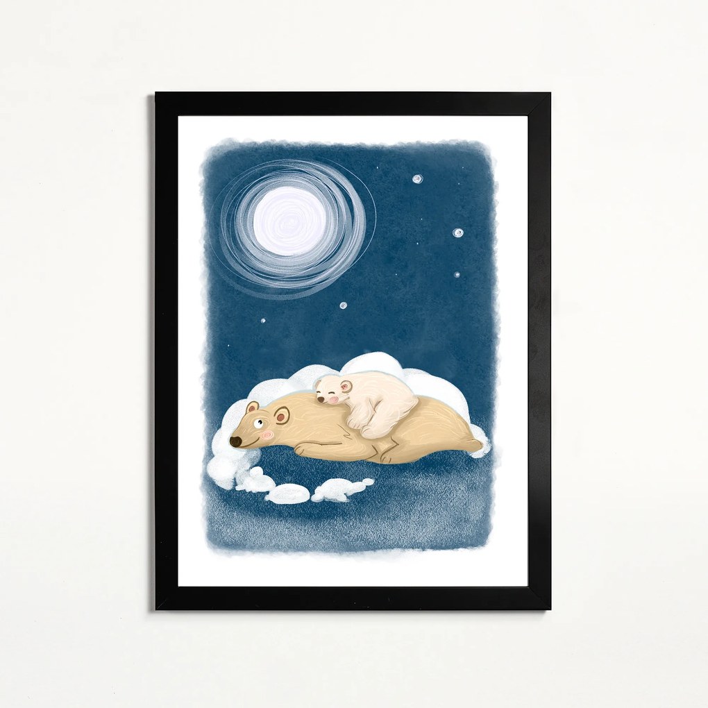 Kristýna Pýchová | Lední medvěd Rám: Černý, Velikost: 30 x 20 cm